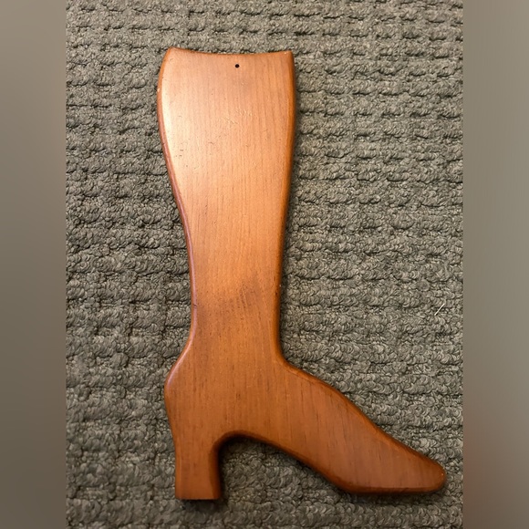 Accents | Vintage Wood Boot Wall Hanging Approx 18 Tall | Poshmark